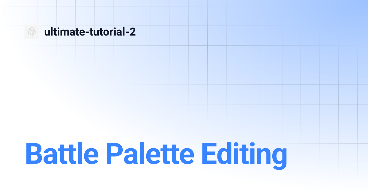 Battle Palette Editing | ultimate-tutorial-2